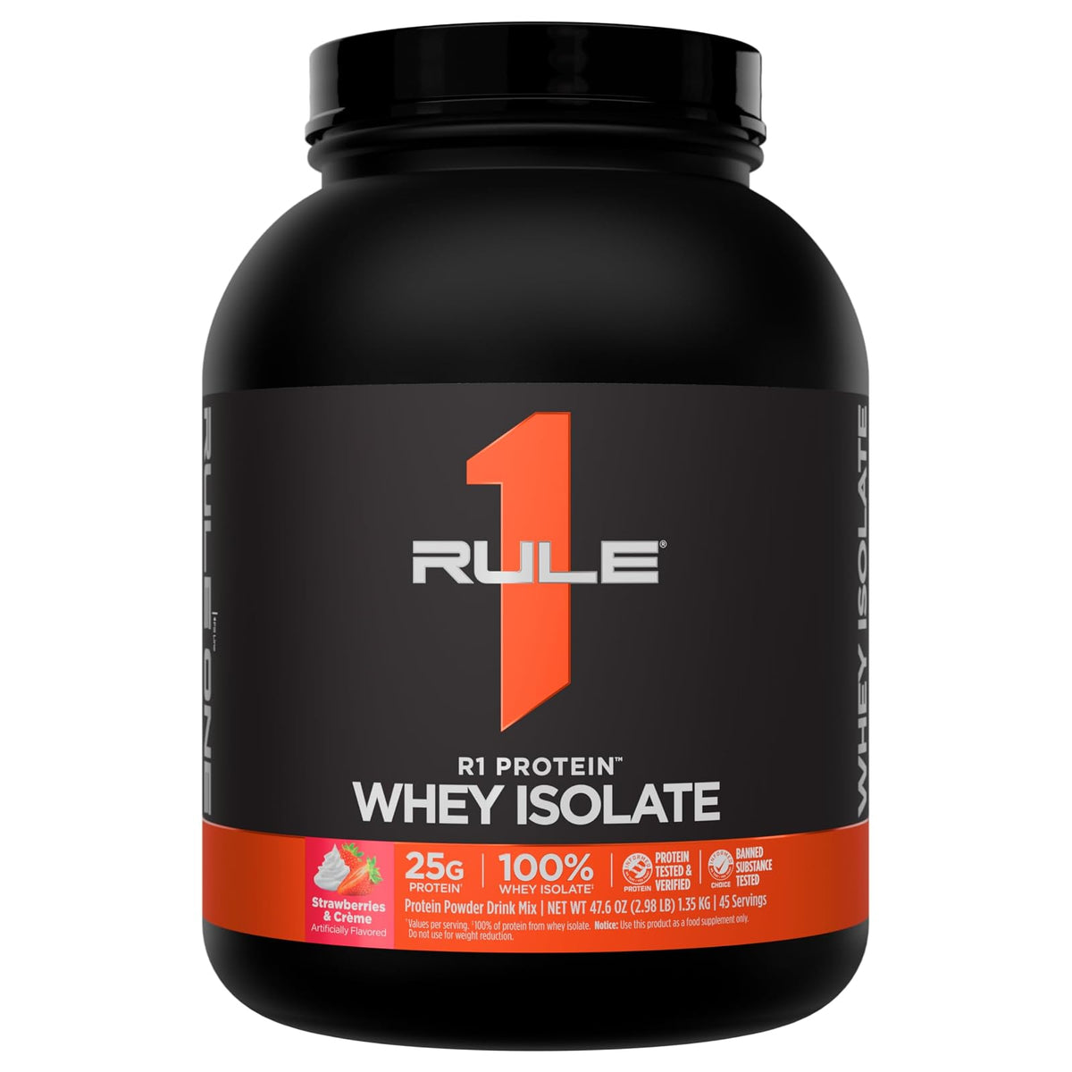 Rule 1 whey isolate strawberries flavour