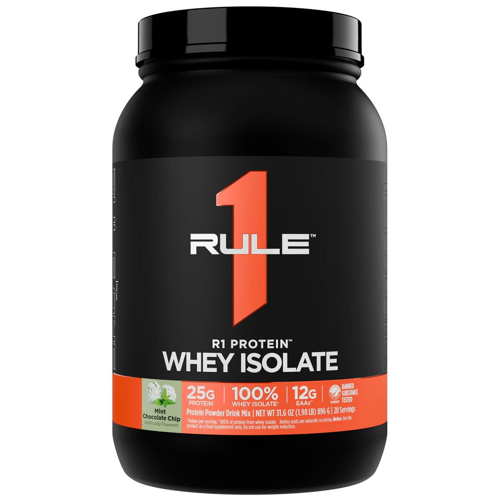 Rule 1 whey protein mint chocolate chip