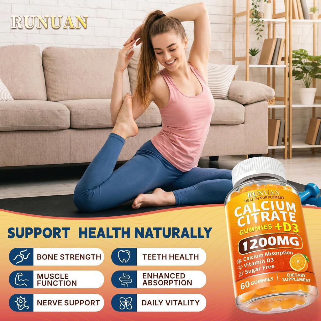 RUNUAN calcium citrate gummies for better absorption
