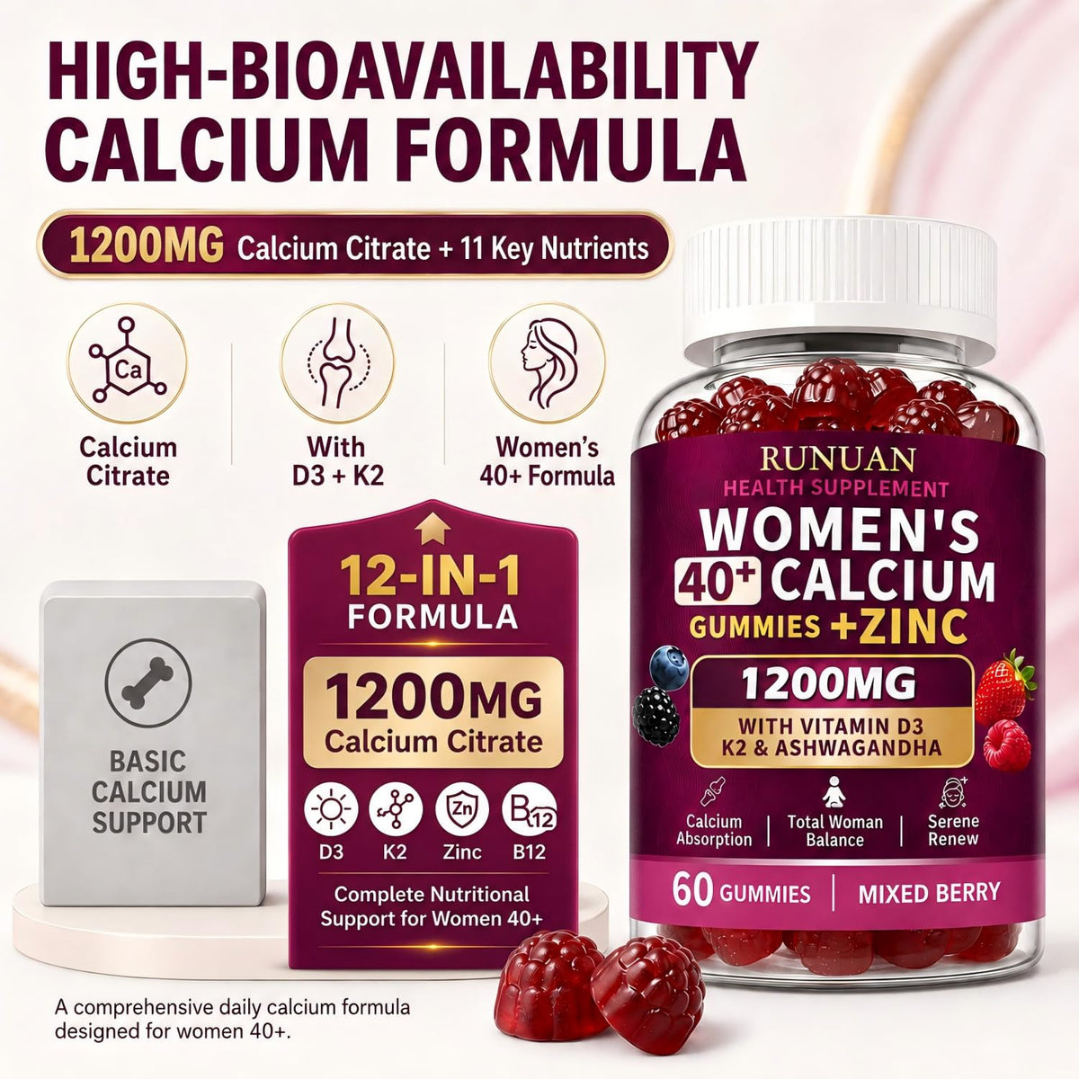 RUNUAN calcium supplements for better absorption