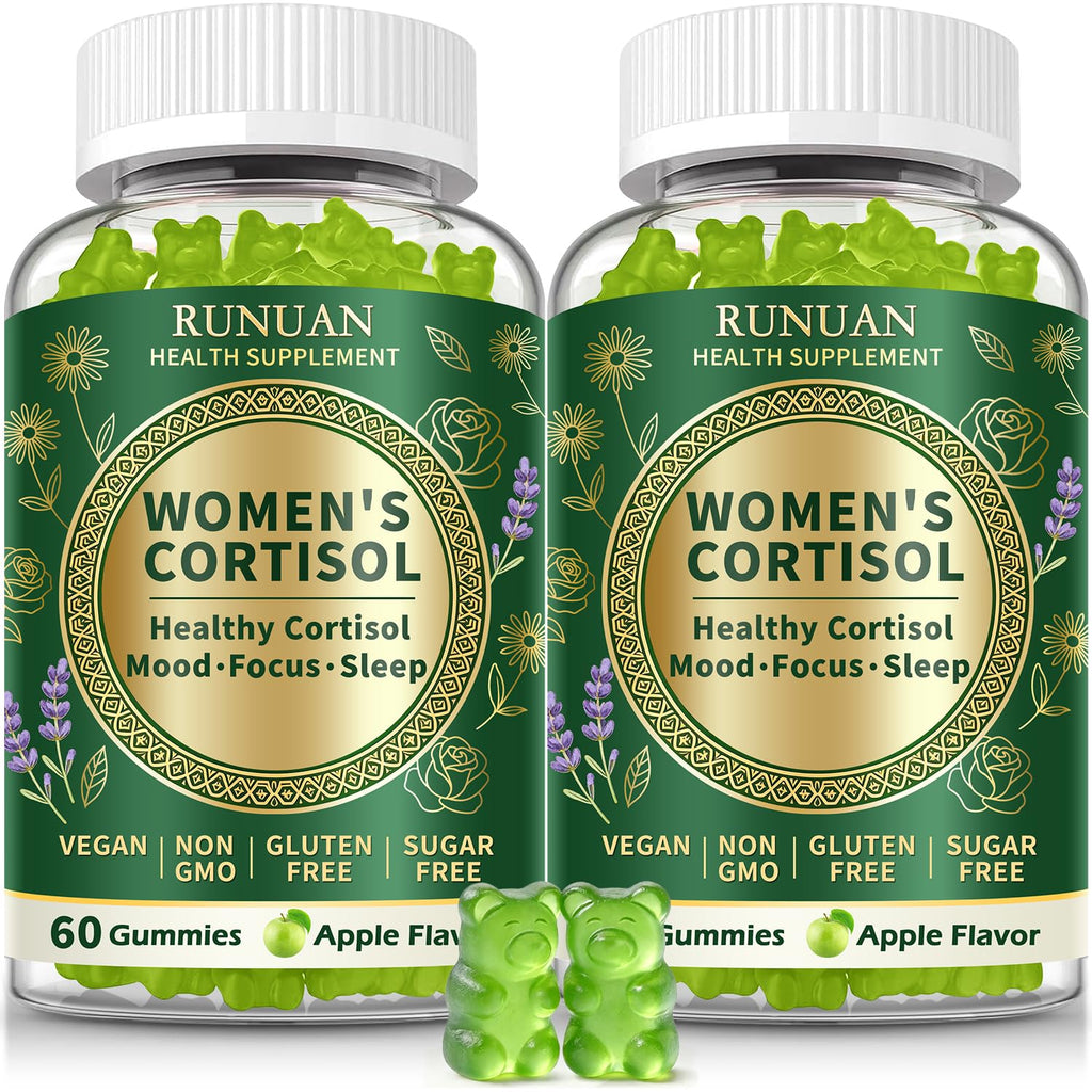 RUNUAN cortisol reducer gummies for stress relief
