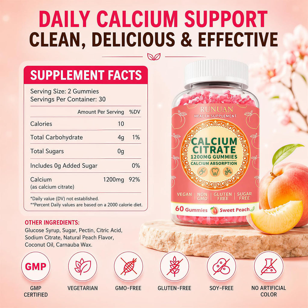 RUNUAN gummies for enhanced calcium absorption