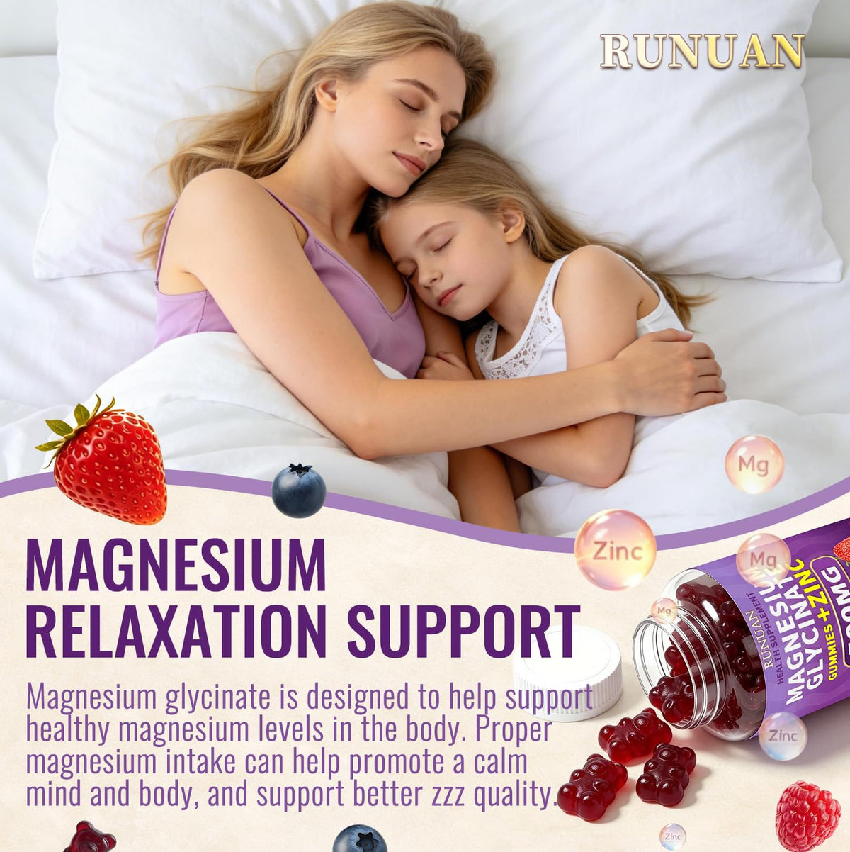 RUNUAN magnesium glycinate for stress relief