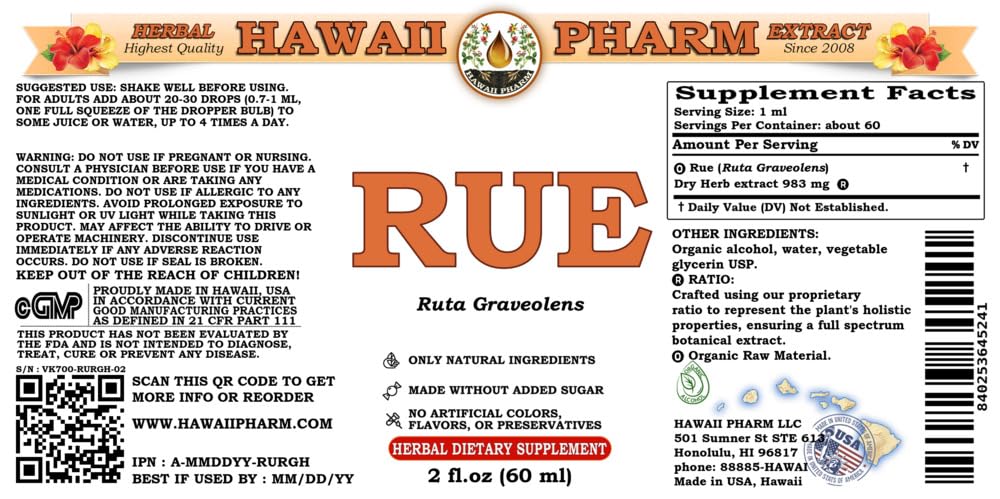 Ruta graveolens herbal remedy for wellness