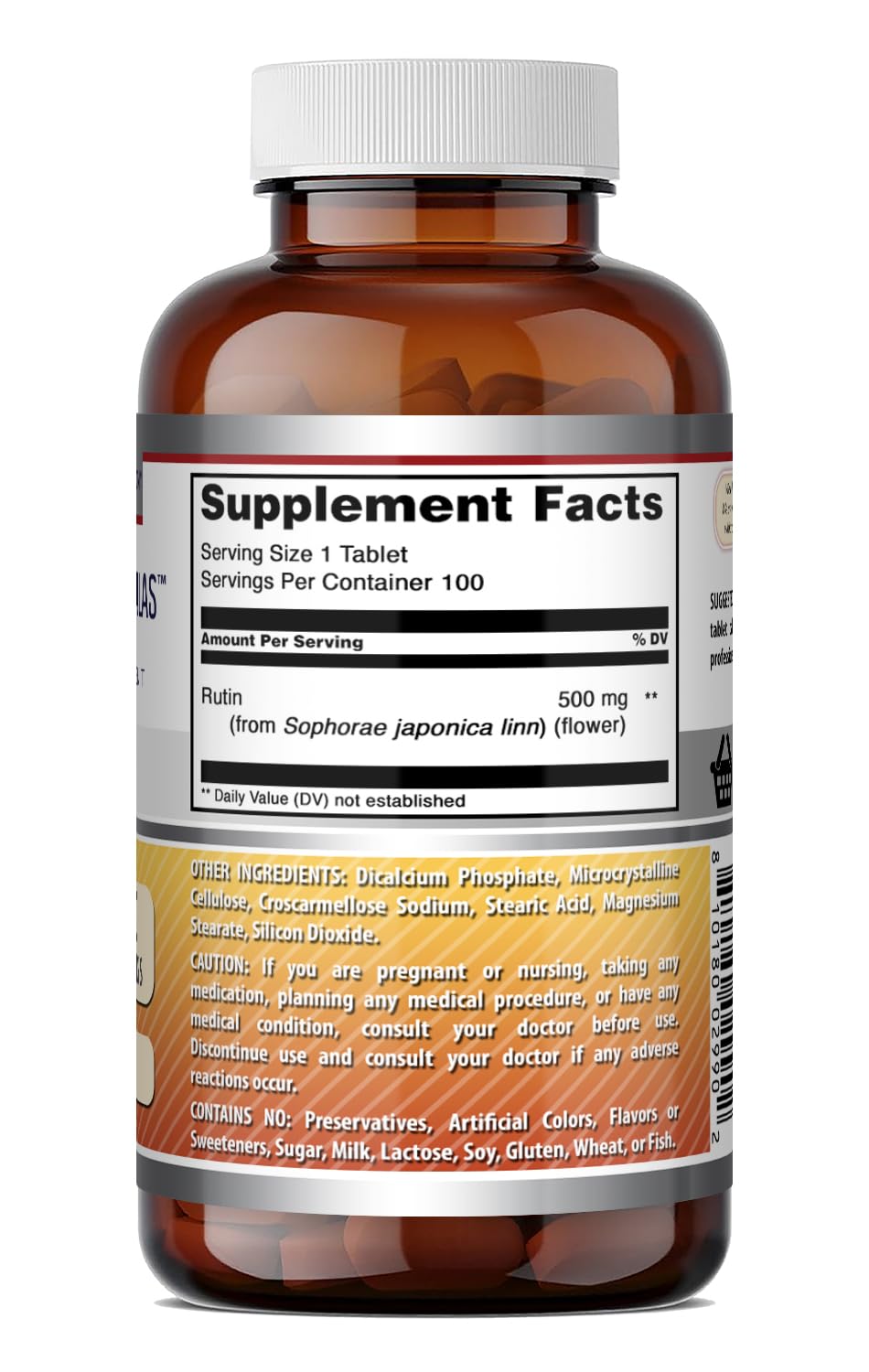 Rutin 500 mg for daily vitality