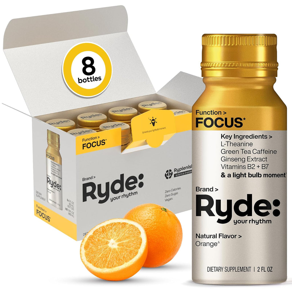 RYDE Focus Energy Shot orange flavour