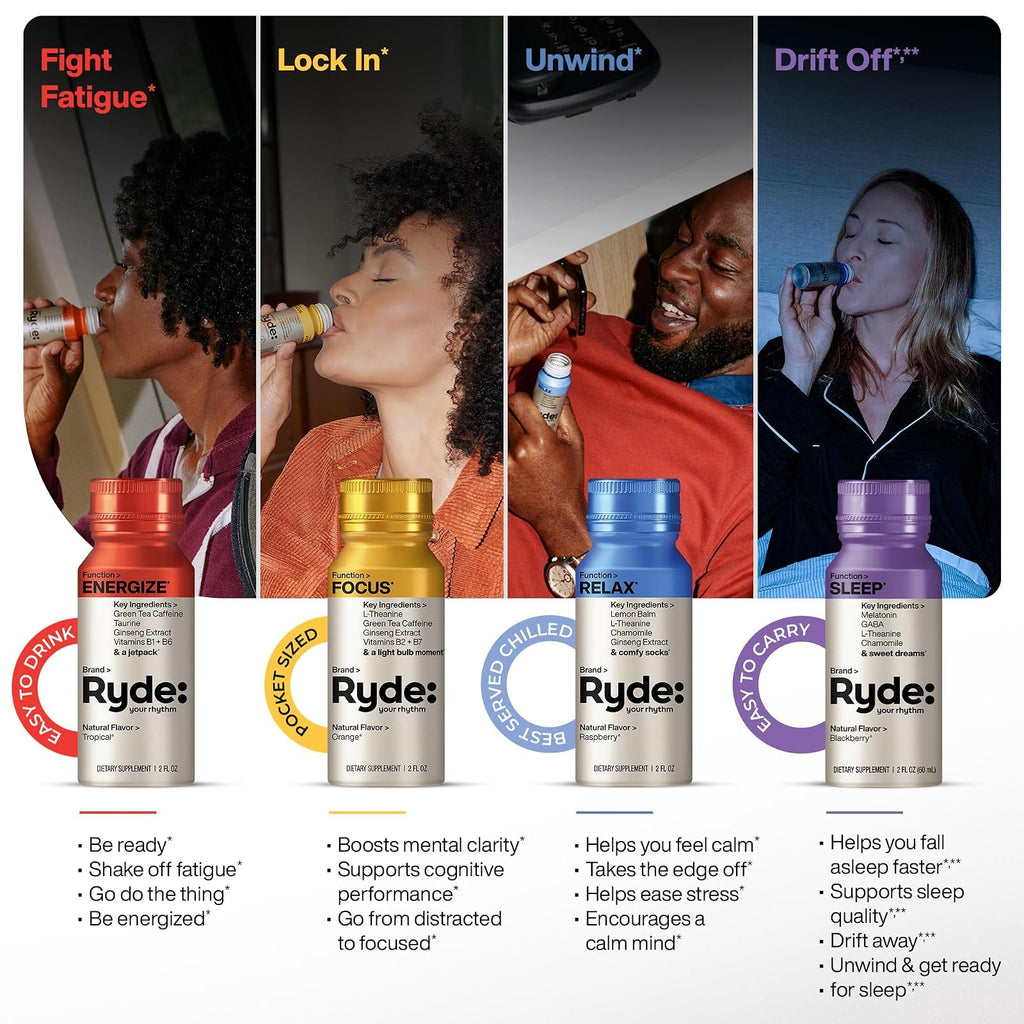 RYDE multivitamin shots for family health
