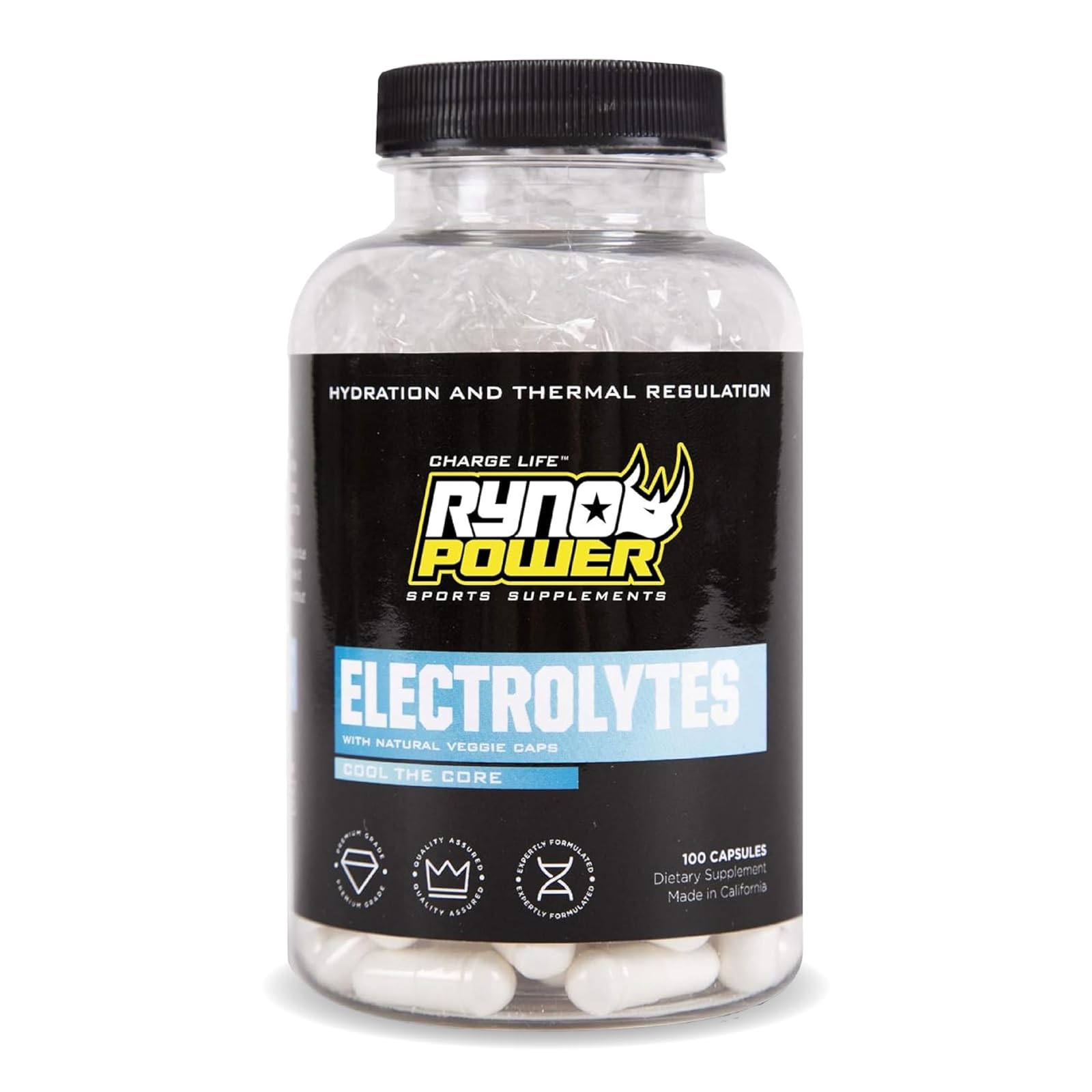 Ryno Power electrolyte capsules for hydration
