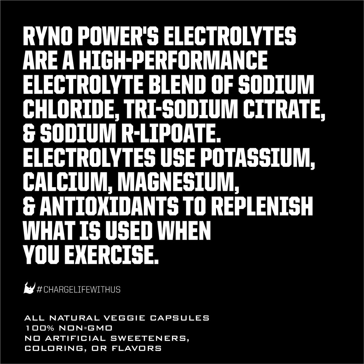 Ryno Power electrolyte powder for recovery