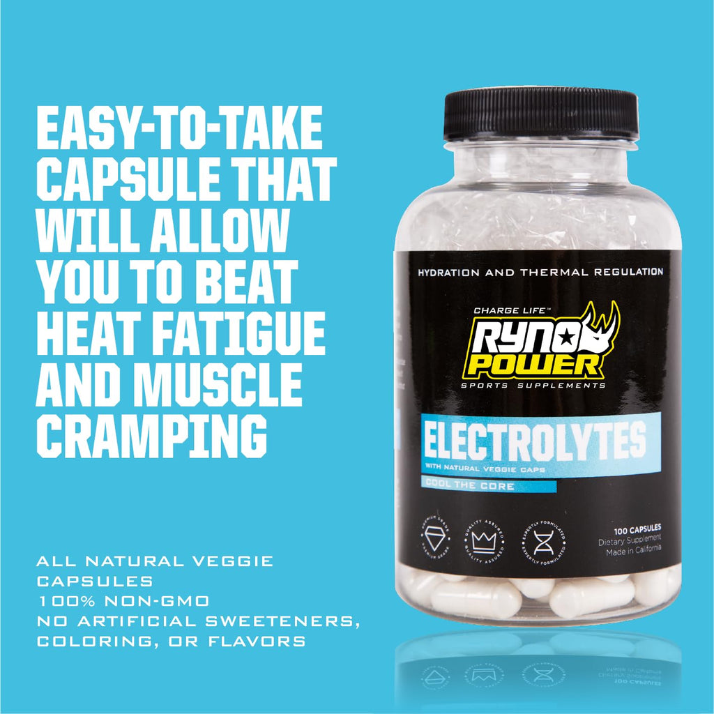 Ryno Power electrolytes for optimal hydration