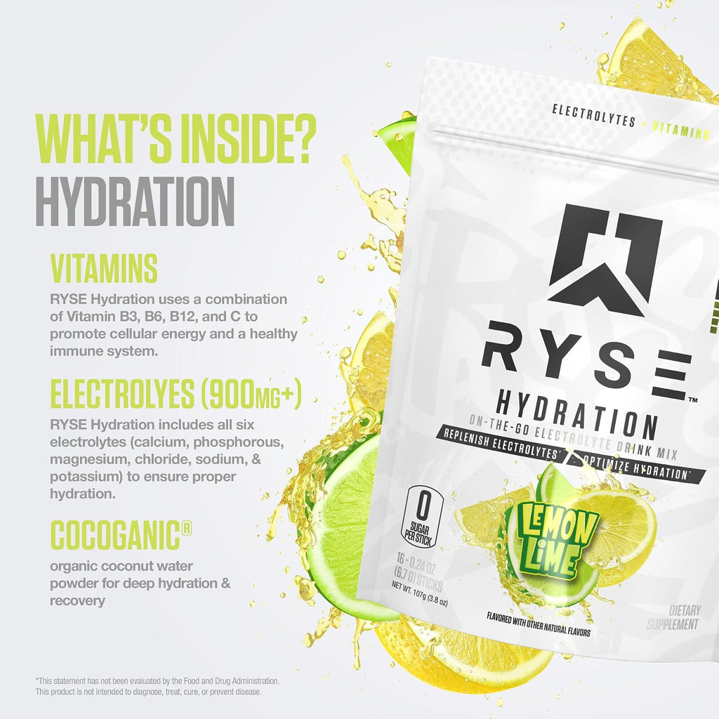 RYSE hydration powder with essential minerals