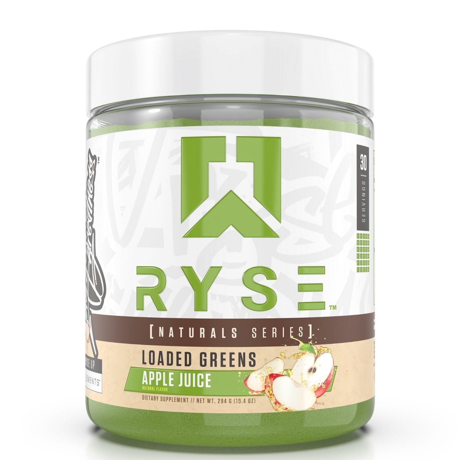 Ryse Loaded Greens spirulina superfood powder
