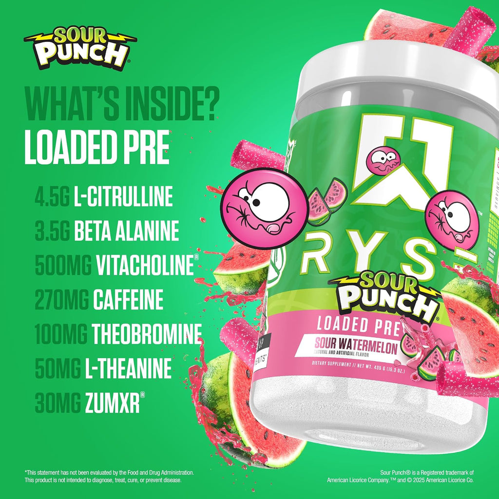 RYSE pre-workout for intense training