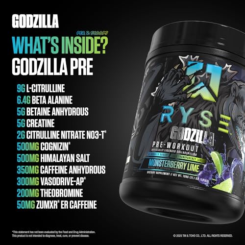 RYSE pre-workout for muscle endurance