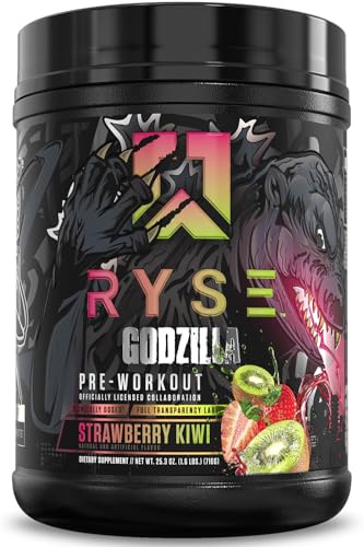 RYSE pre-workout powder strawberry kiwi