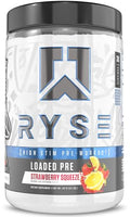 RYSE pre-workout strawberry flavour