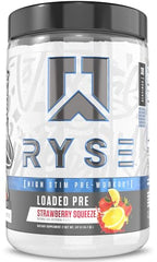 RYSE pre-workout strawberry flavour
