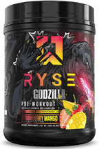 RYSE pre-workout strawberry mango flavour