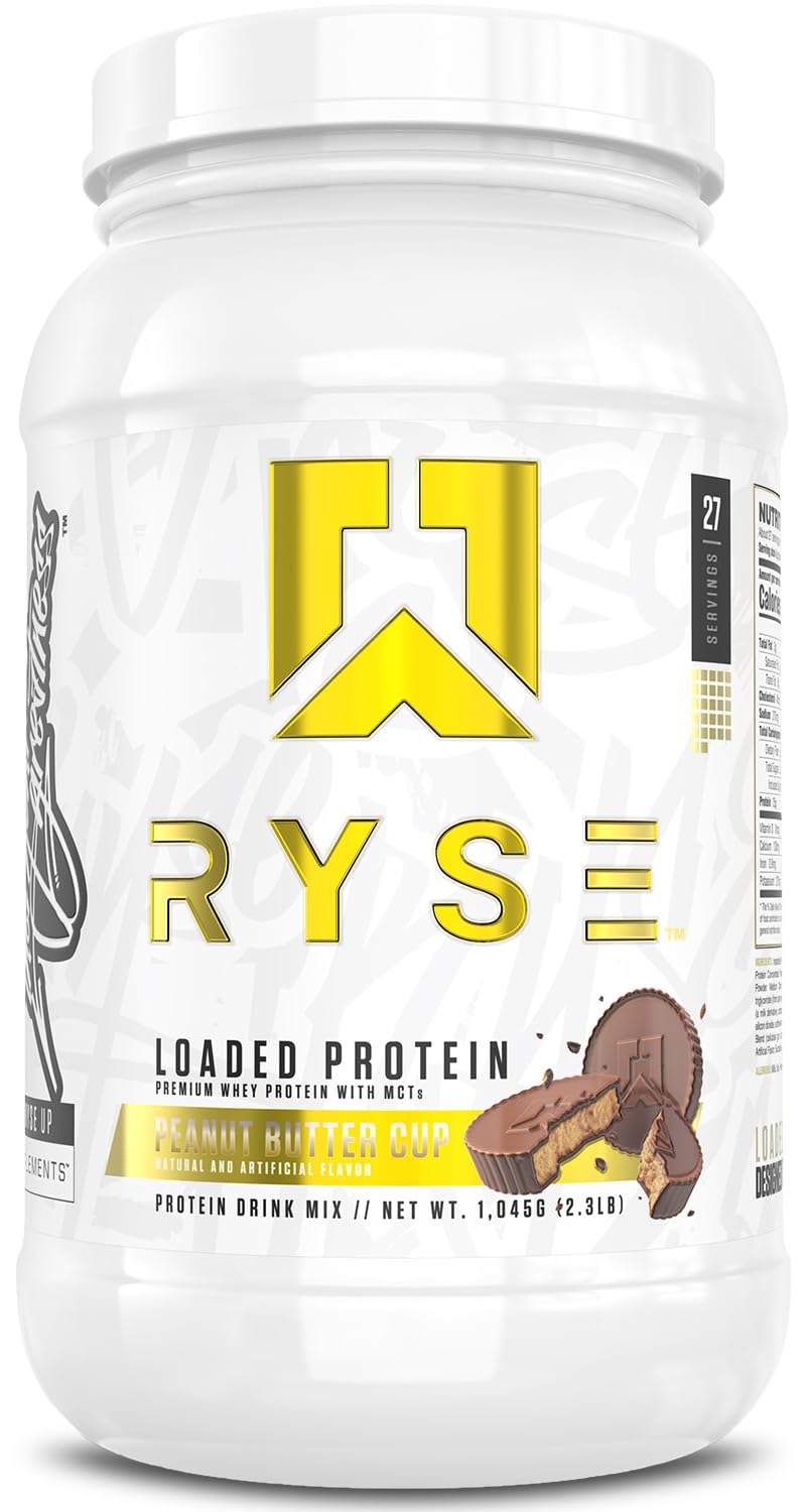 RYSE whey protein birthday cake flavour