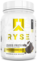 RYSE whey protein chocolate cookie flavor