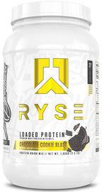 RYSE whey protein chocolate cookie flavour