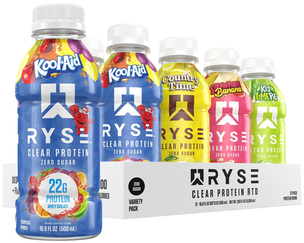 RYSE whey protein clear drink