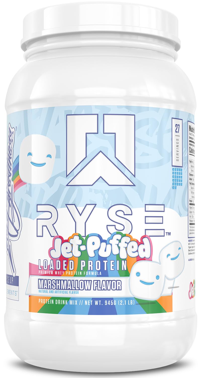 RYSE whey protein jet-puffed marshmallow