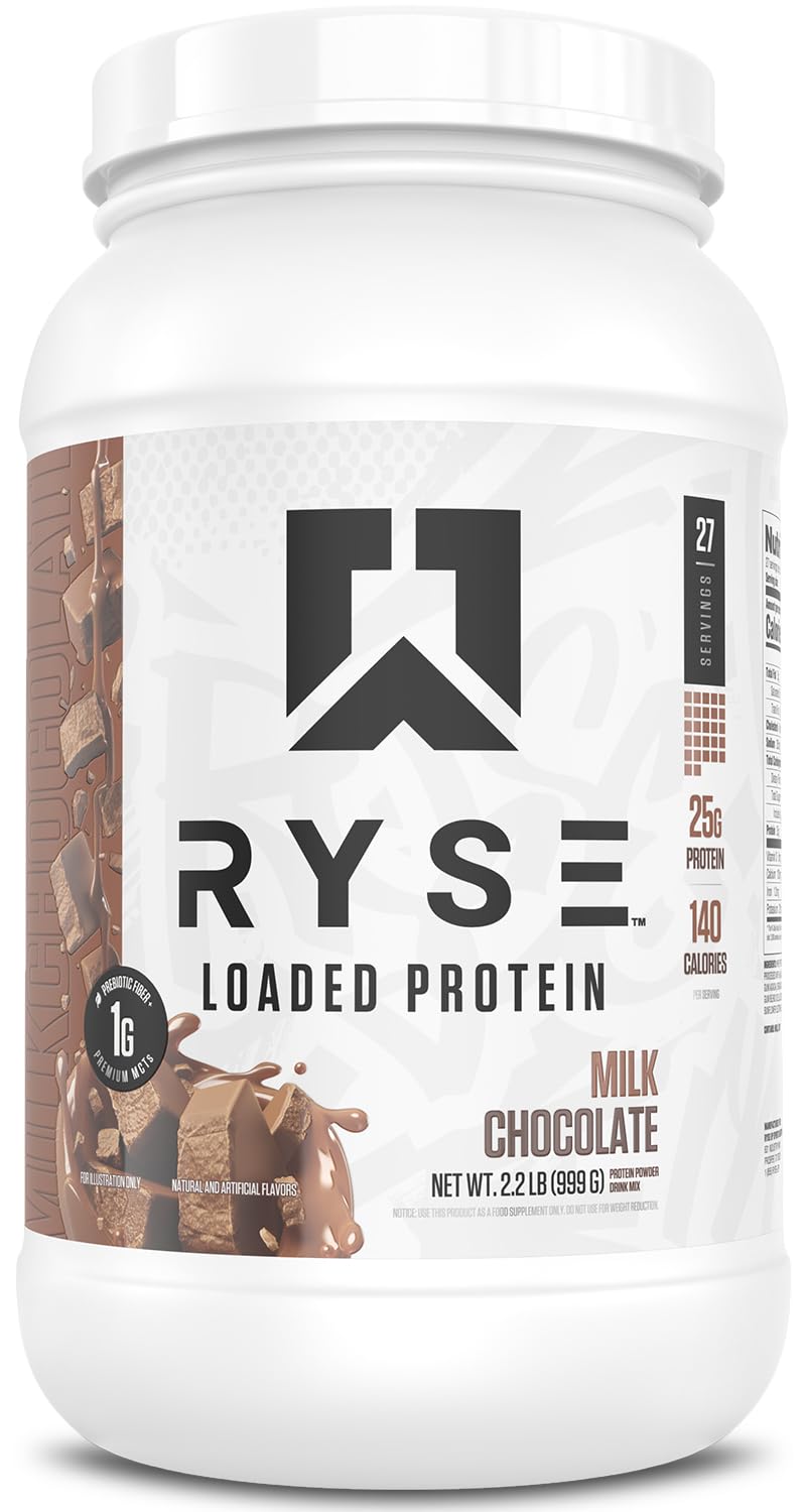 RYSE whey protein milk chocolate flavour
