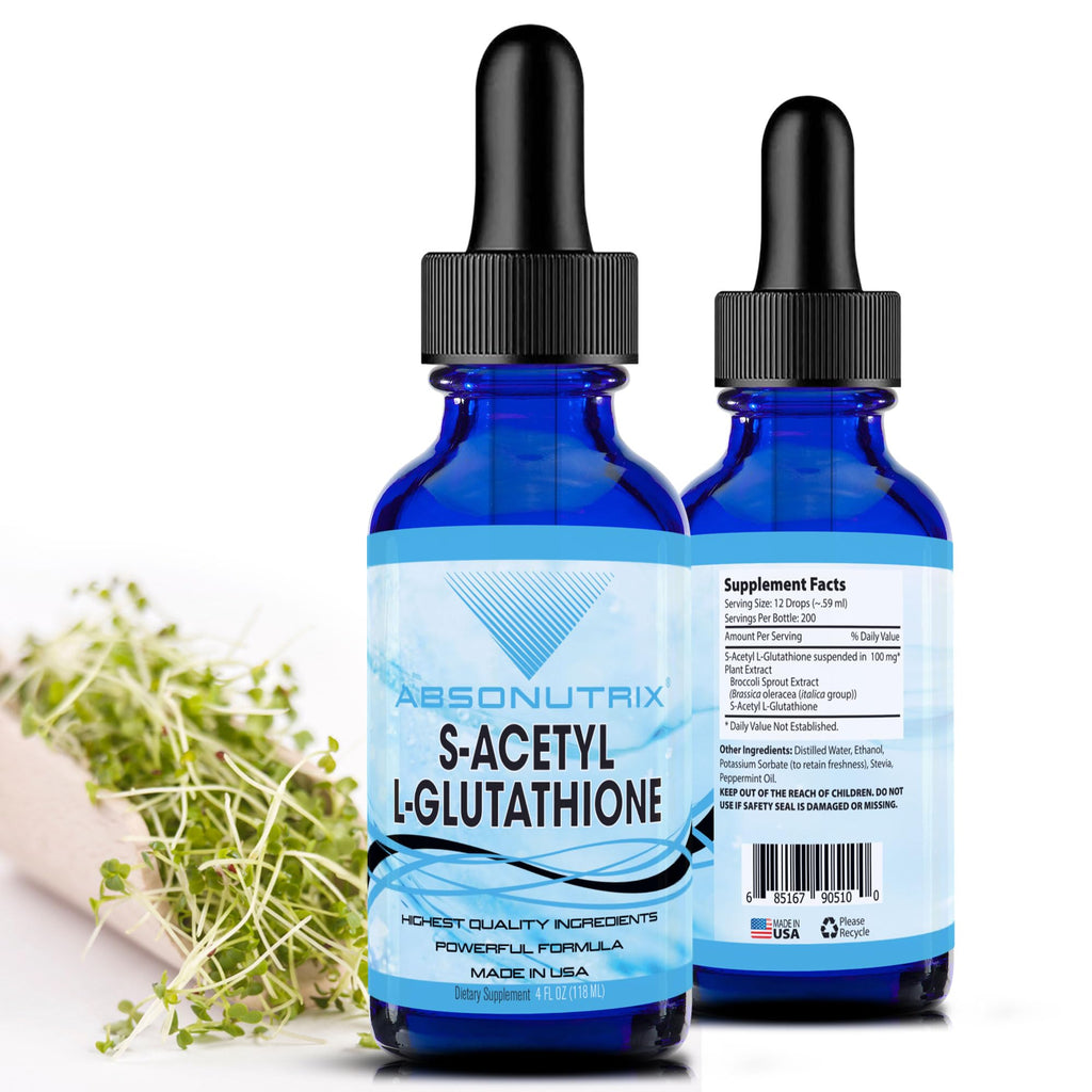 S-Acetyl L-Glutathione detox liquid supplement