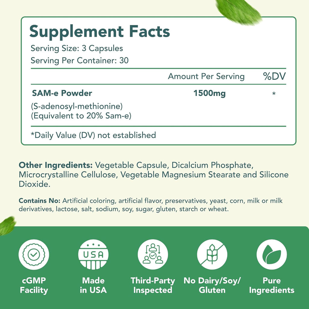 S-Adenosyl-L-Methionine capsules for mood support