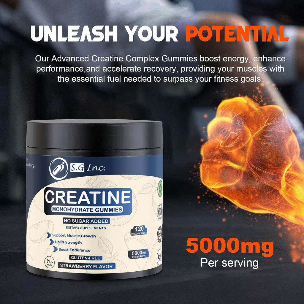 S.G Creatine gummies for performance boost