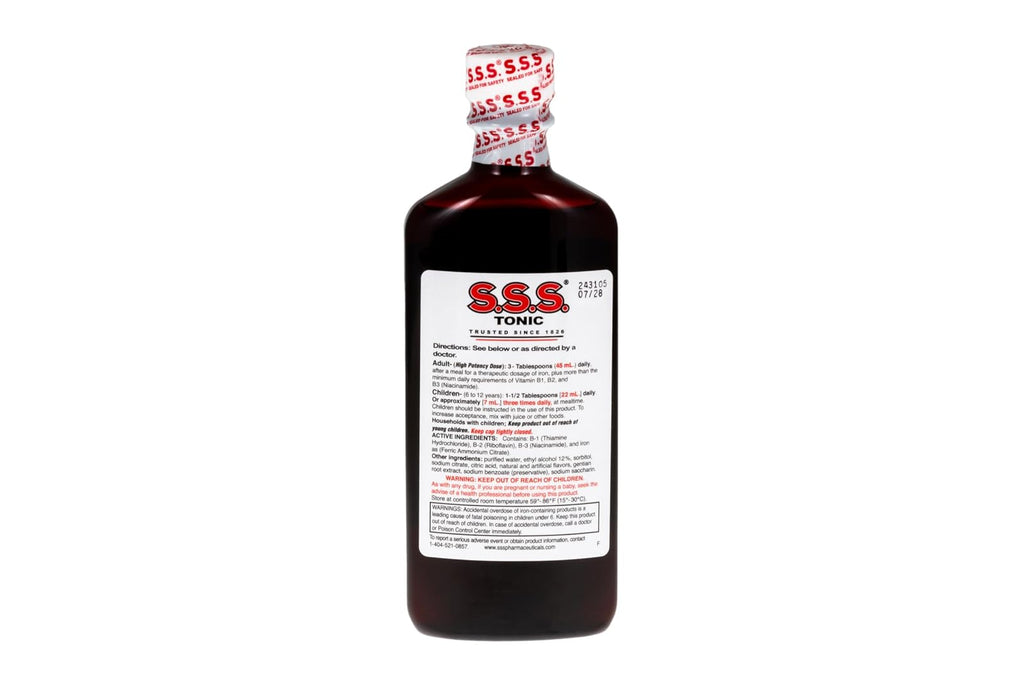 S.S.S. Tonic vitamin B benefits