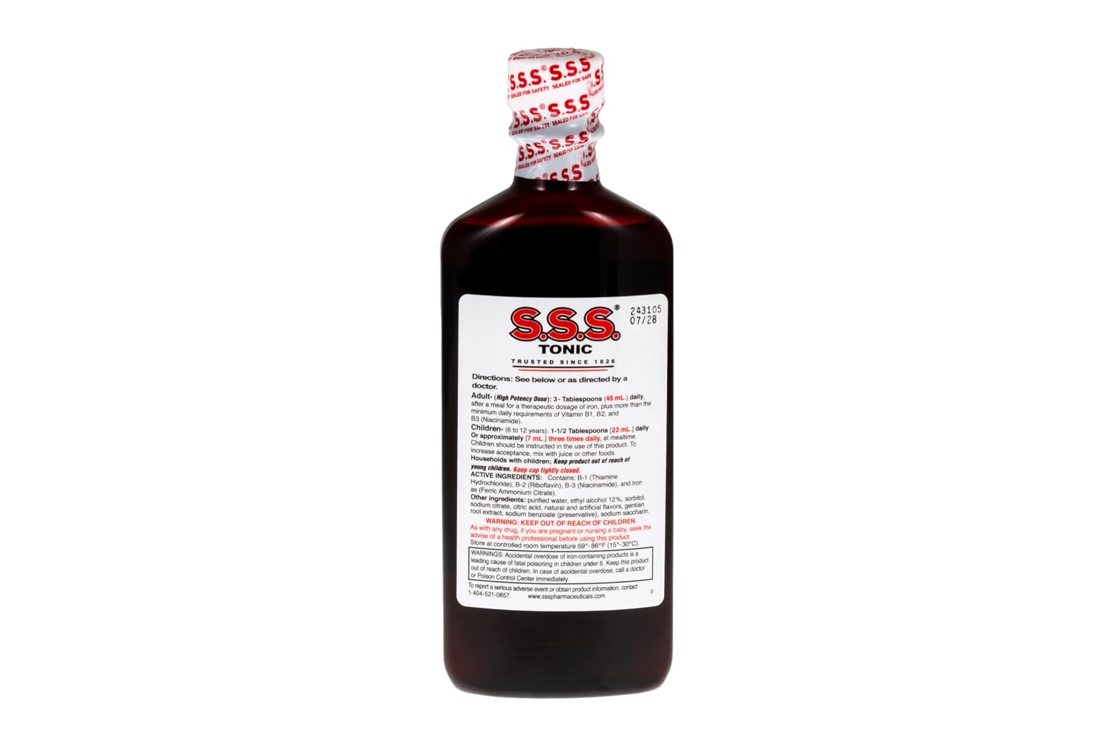 S.S.S. Tonic vitamin B benefits