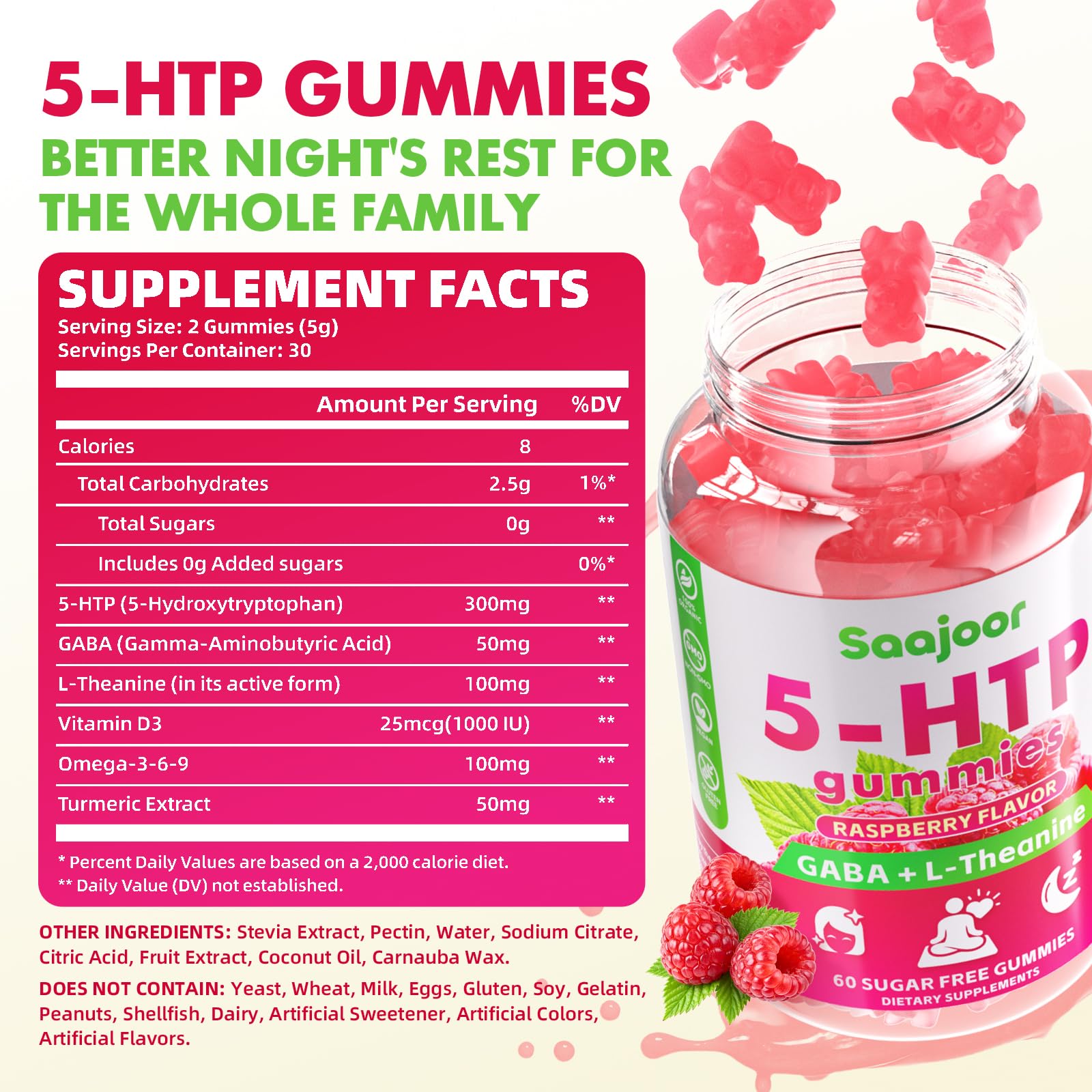 Saajoor 5-HTP 300 mg benefits