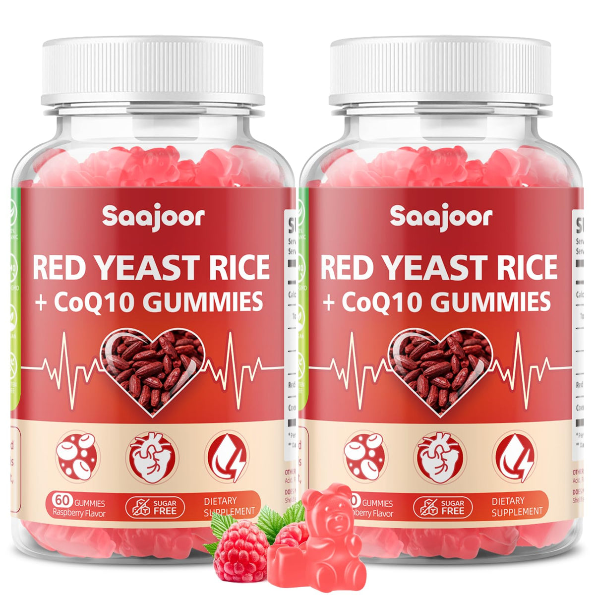 Saajoor Red Yeast Rice gummies
