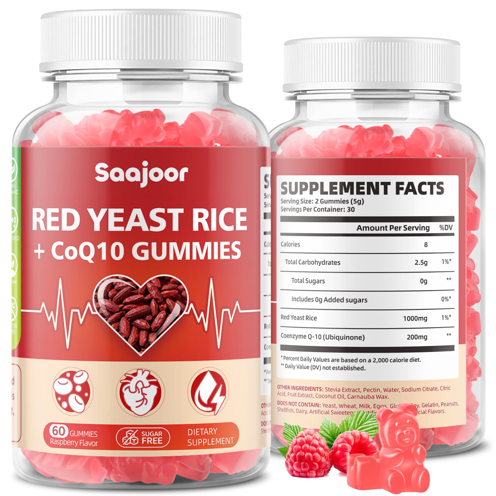 Saajoor Red Yeast Rice gummies