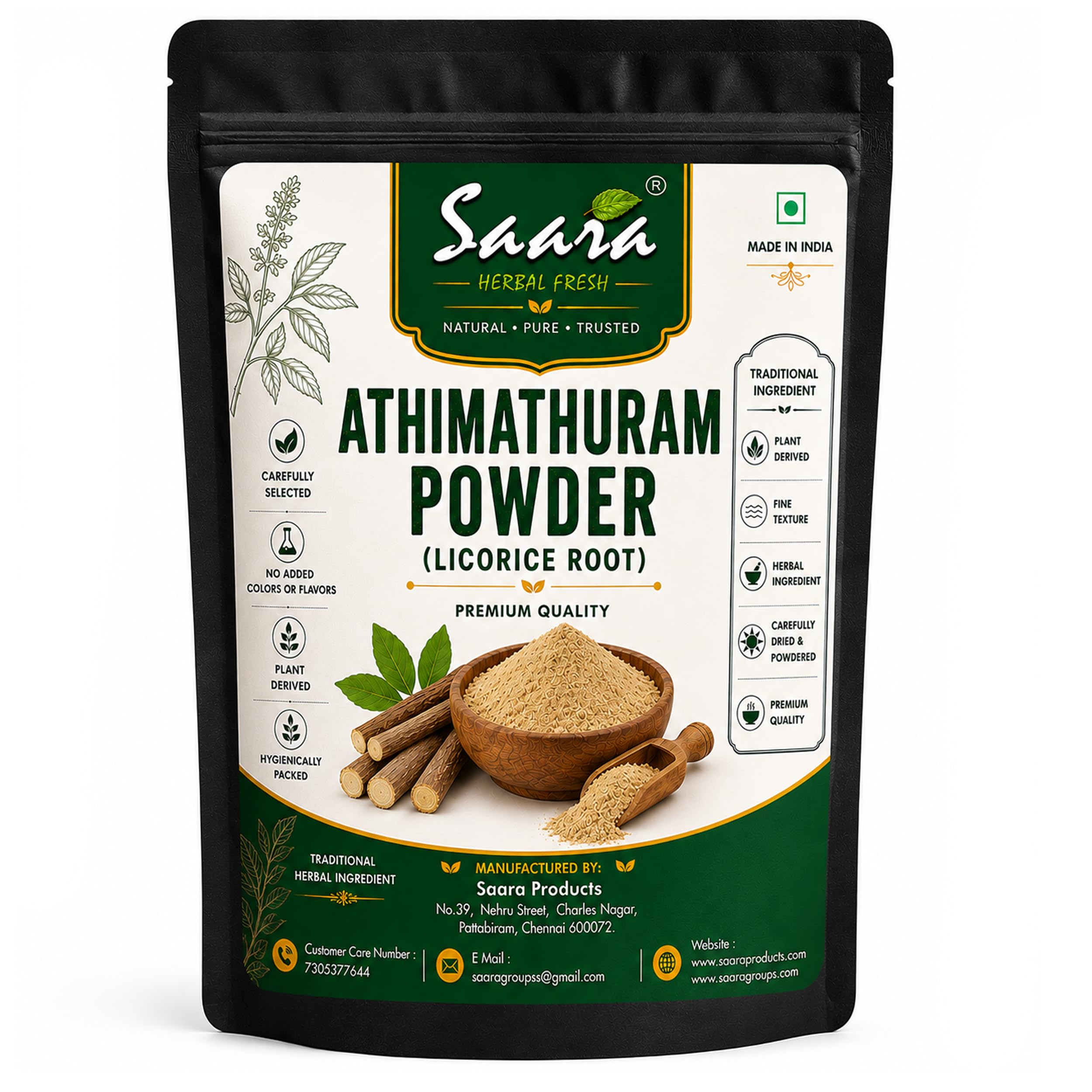 SAARA licorice root powder benefits