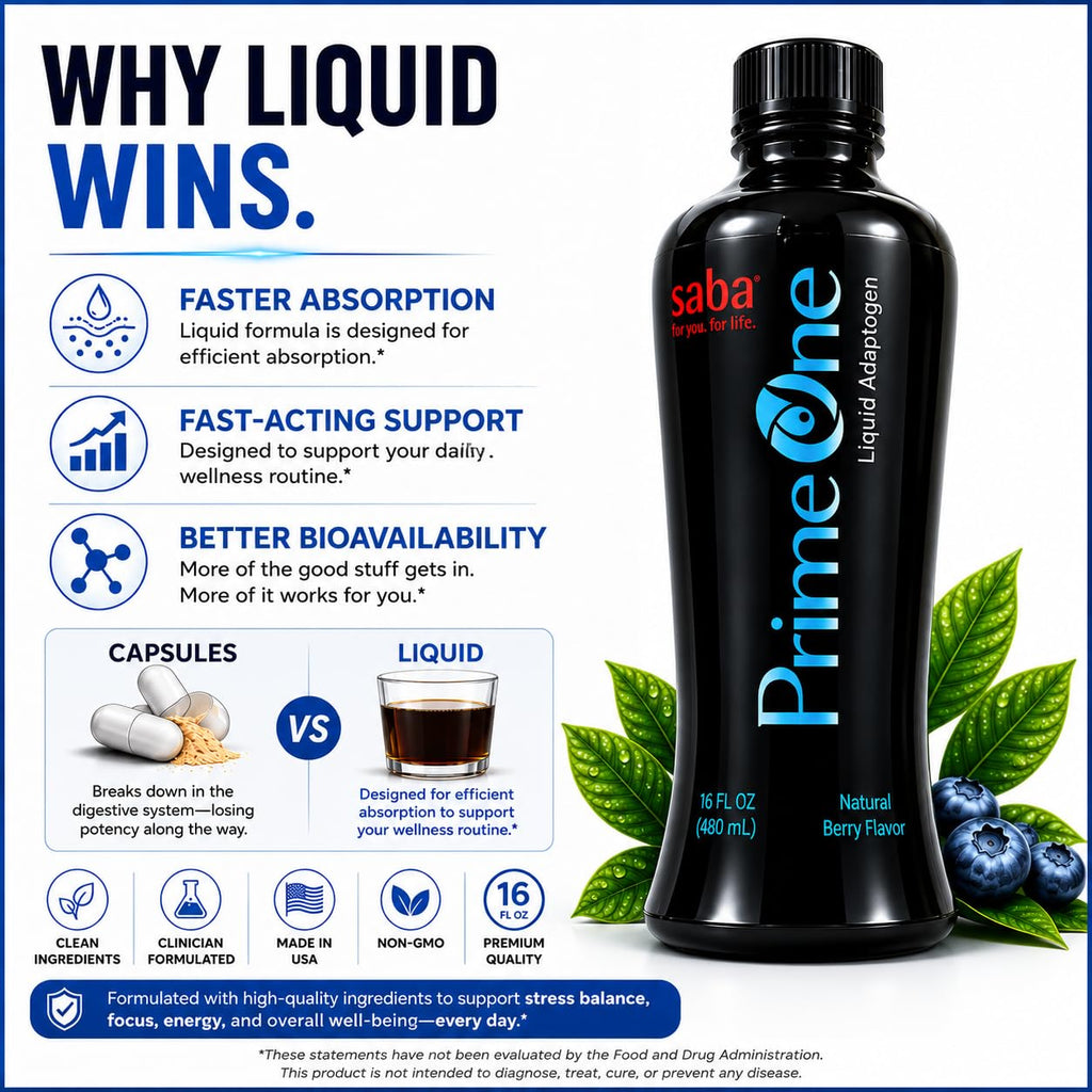 Saba One Liquid for energy support