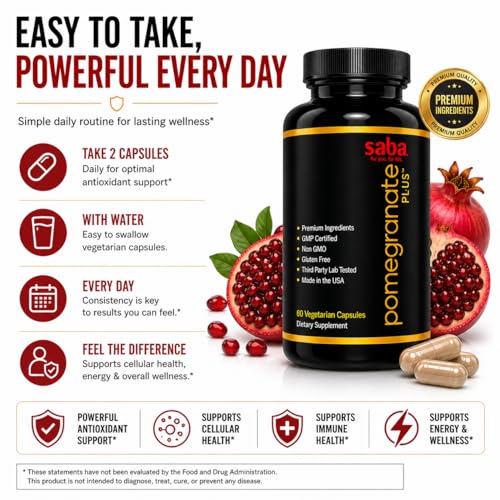 Saba Pomegranate Plus daily health support