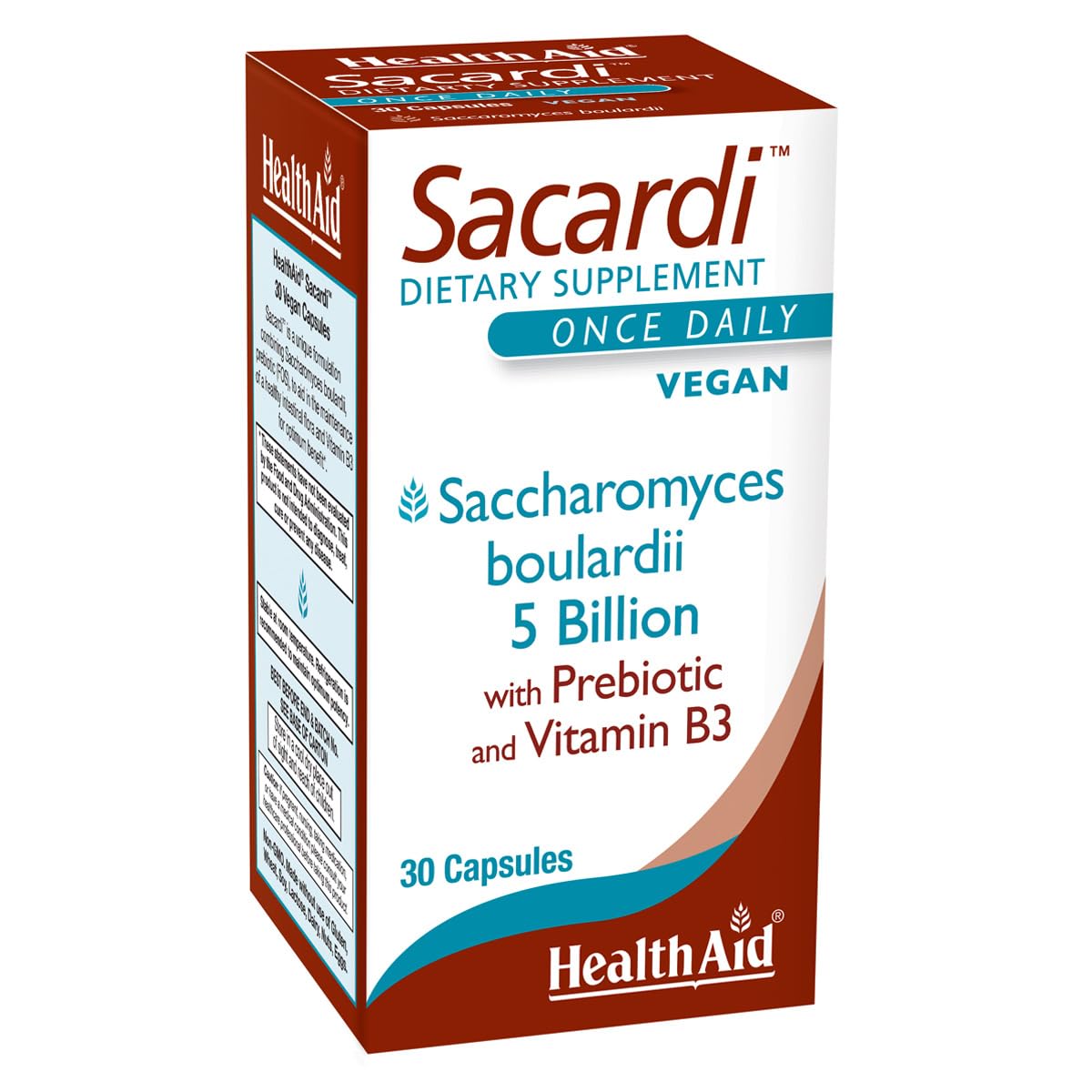 Sacardi Saccharomyces Boulardii vegan tablets