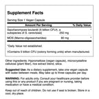 Saccharomyces Boulardii 5 billion CFU capsules