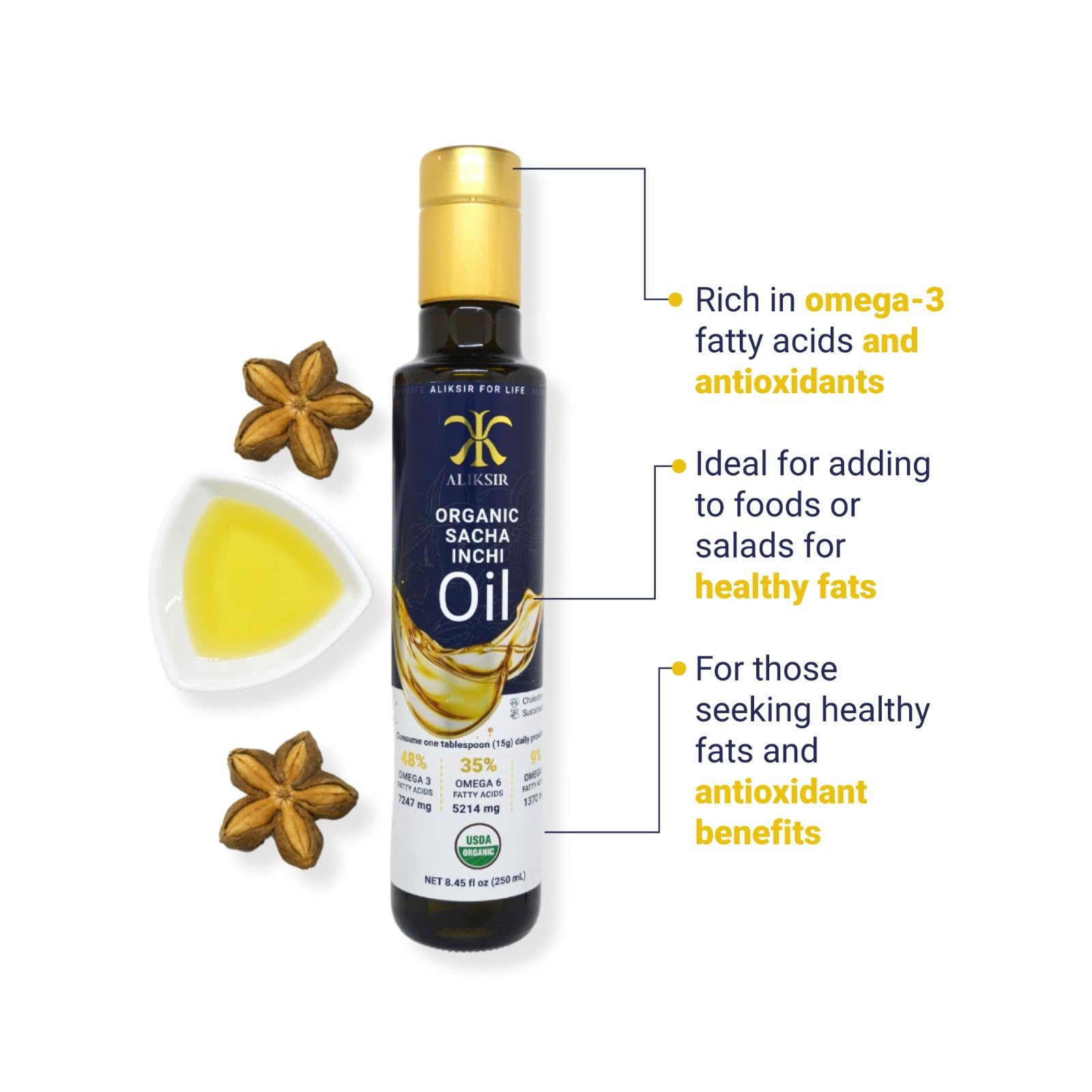 Sacha Inchi oil for boosting energy