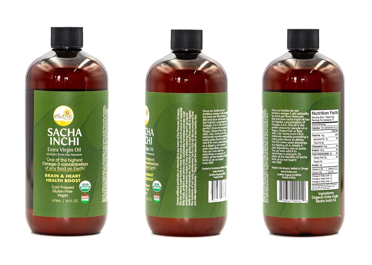Sacha Inchi oil for healthy cooking
