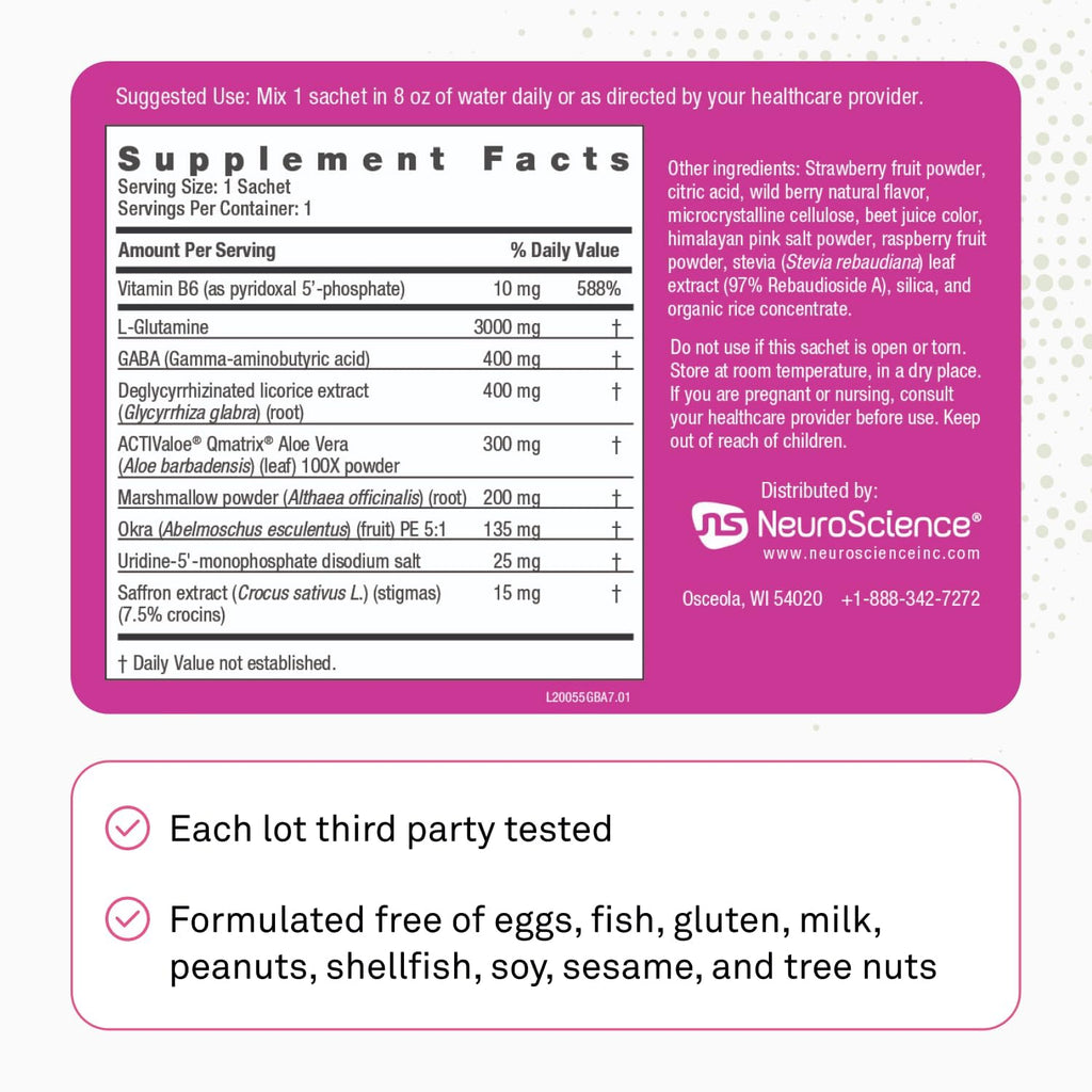 Sachets for convenient gut support