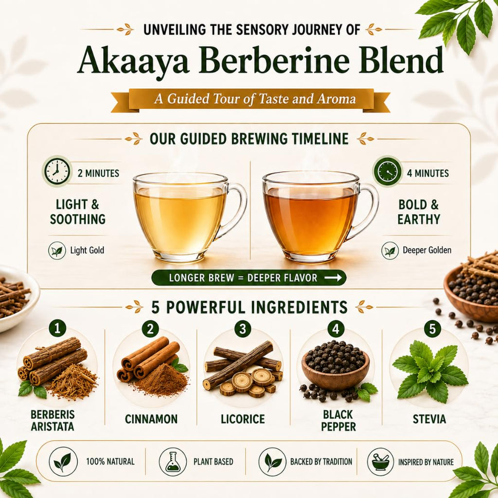 Sachets of Berberine herbal tea
