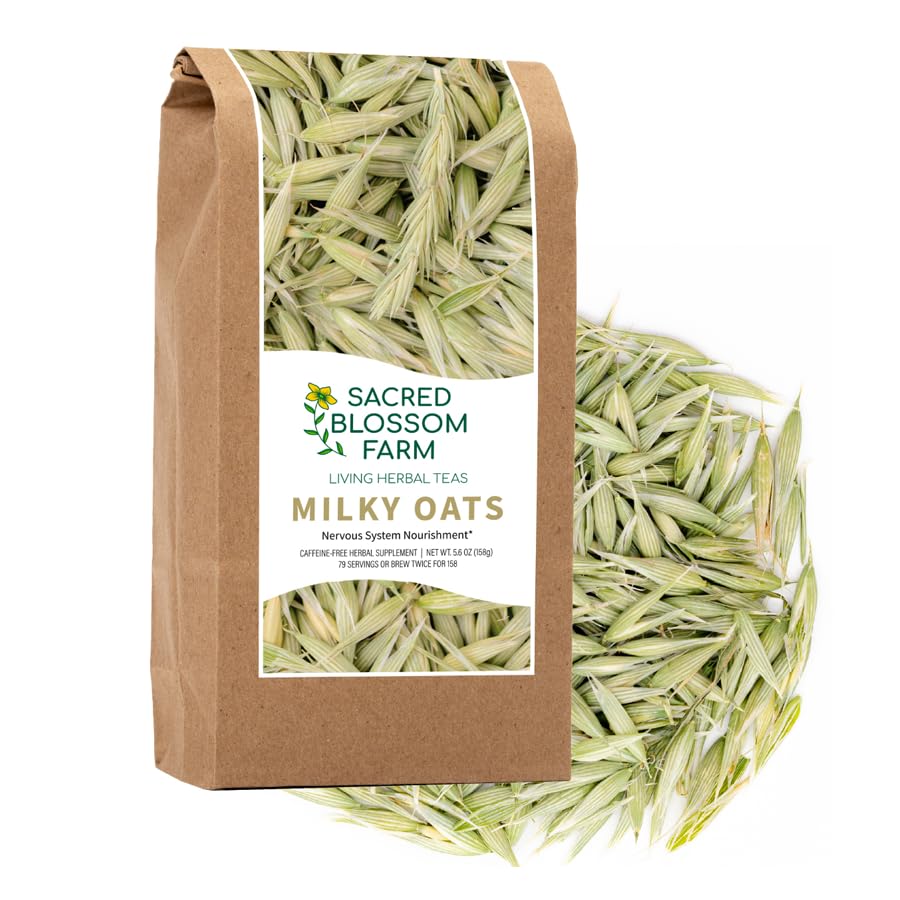 Sacred Blossom Milky Oats herbal tea