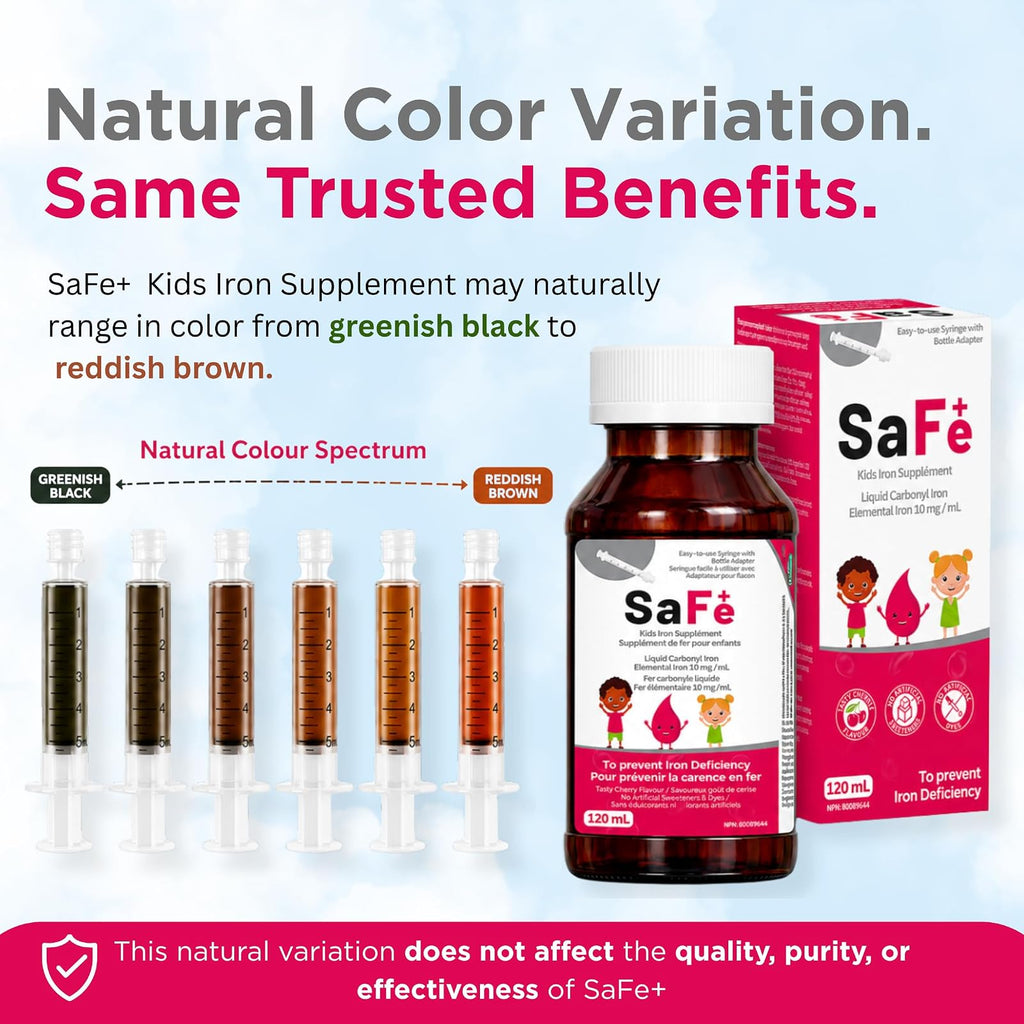 Safe+ 10 mg/mL iron for kids
