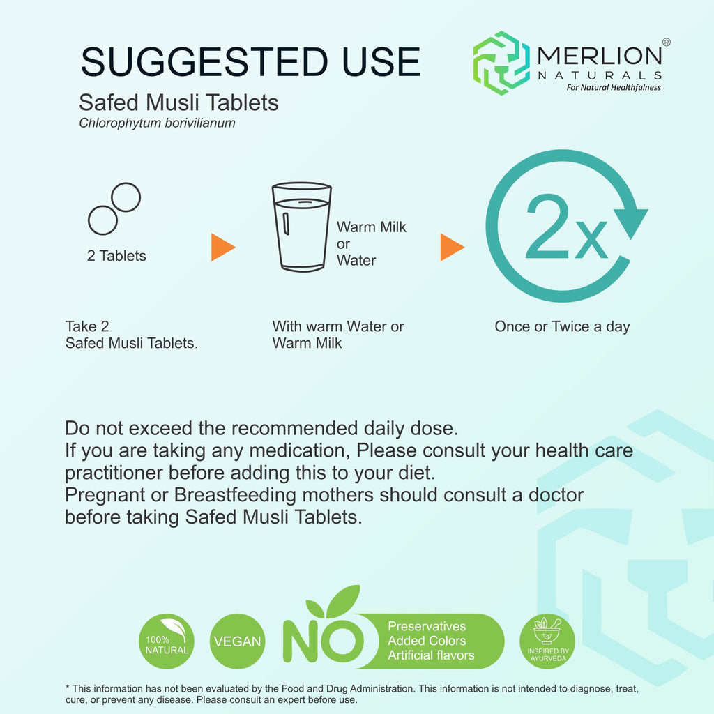Safed Musli tablets for stress relief
