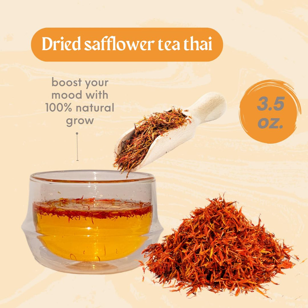Safflower petals for calming tea