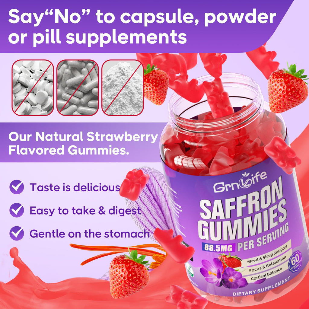 Saffron 88.5 mg gummy multivitamin